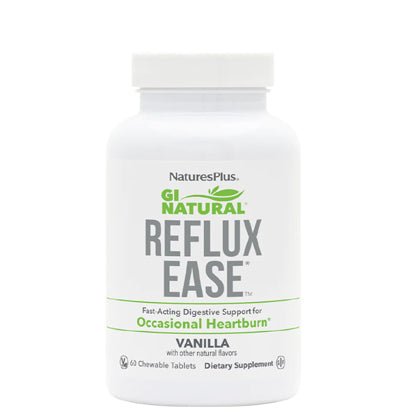 GI Natural Reflux Ease, 60 Vanilla Chewable Tablets - Spring Street ...